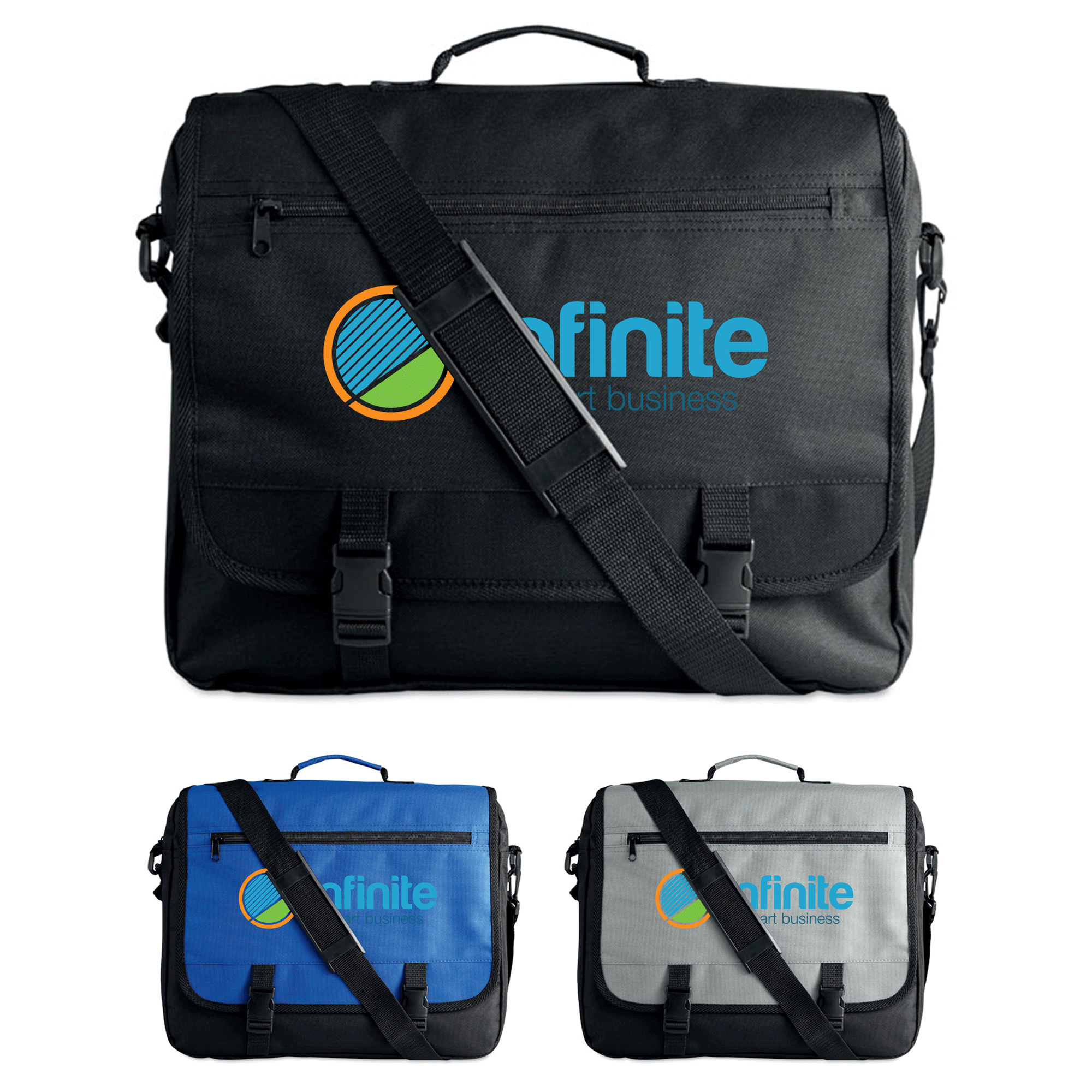 Promotional Full Colour Flapa 600D Polyester Document Bag with Logo ...