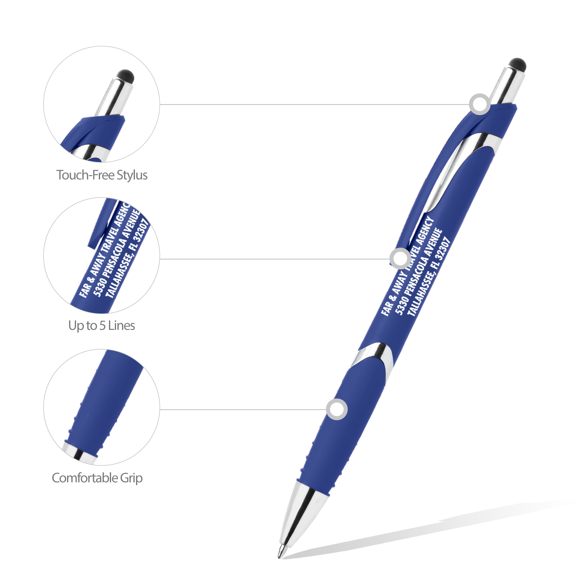 Promotional Bright Soft Touch Splendor Stylus Pen | Pens.com